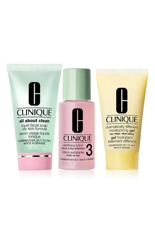 CLINIQUE Skin School Supplies: Cleanser Refresher Course Setcombination Oily - No Color