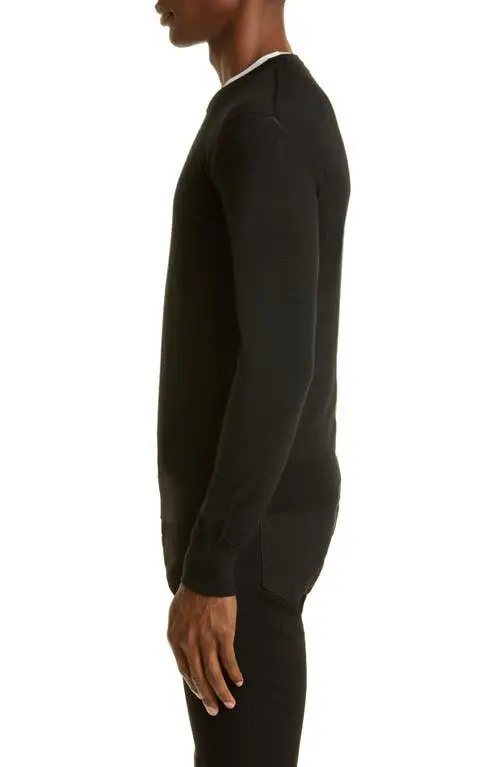 Zegna Cashseta Cashmere & Silk Sweater - Black