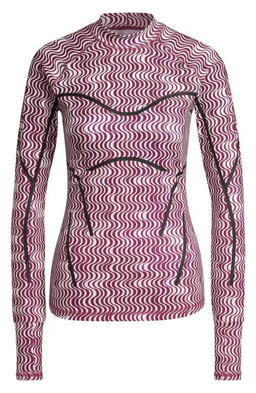 Adidas By Stella McCartney Print Long Sleeve Training Top - White