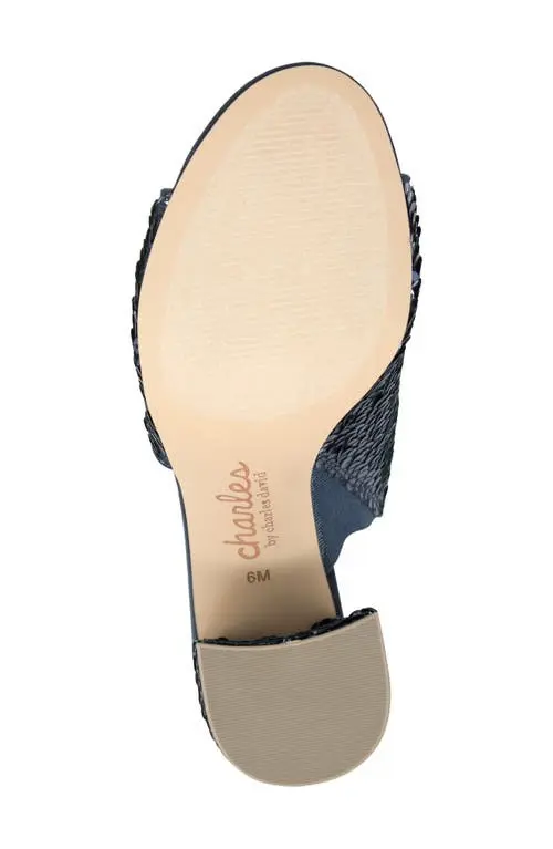 Charles By Charles David Reveal Sequined Sandals - Navy-sq