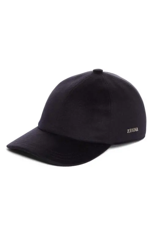Zegna Cashmere Baseball Cap - Navy