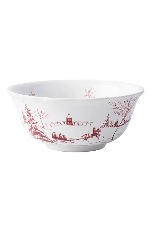 JULISKA Country Estate Winter Frolic Cereal/ice Cream Bowl - Ruby