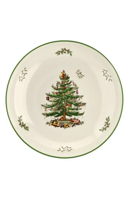 SPODE Christmas Tree Pasta Bowl - Green