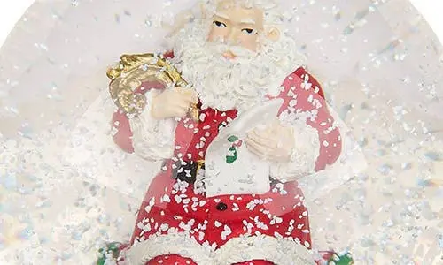SPODE Christmas Tree Santa Claus Musical Snow Globe