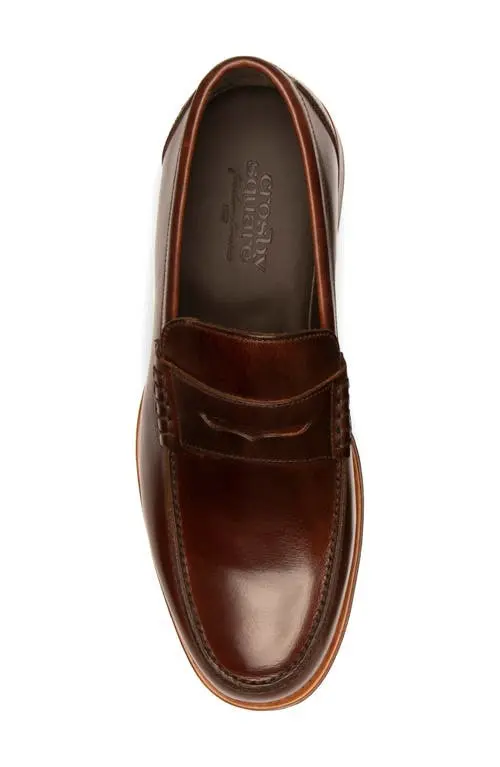 CROSBY SQUARE Newhaven Penny Loafer - Cola