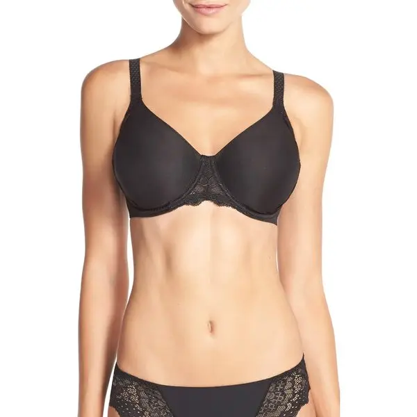 Simone Perele Caresse Underwire Minimizer Bra - Black