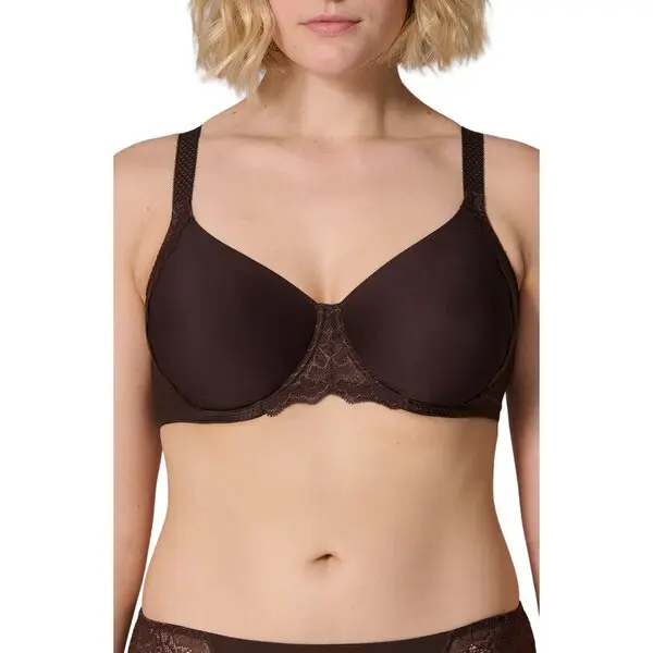 Simone Perele Caresse Underwire Minimizer Bra - Cocoa