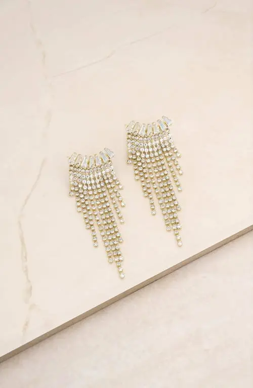Ettika Angel Fringe Drop Earrings