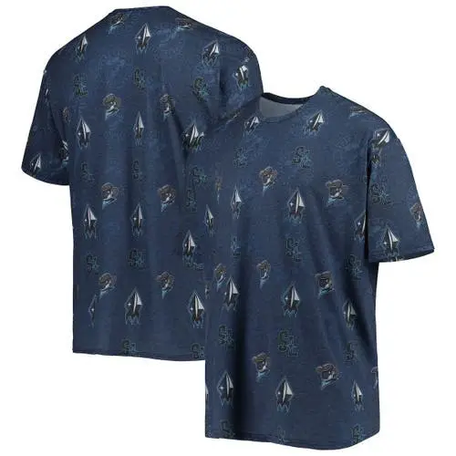 BOXERCRAFT Sugar Land Space Cowboys Allover Print Crafted T-shirt - Navy