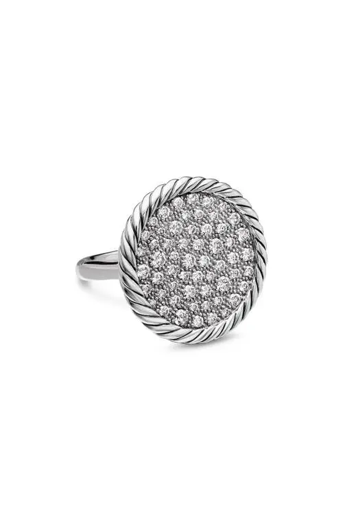 David Yurman Elements® Pavé Diamond Ring - Sterling Silver