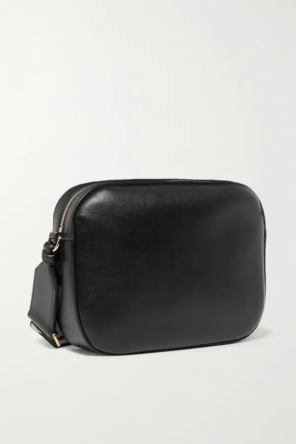 Stella McCartney Perforated Vegetarian Leather Camera Bag - Black