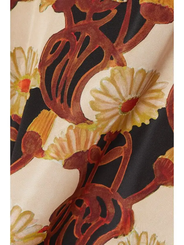 La DoubleJ Floral-print Hooded Shell Jacket