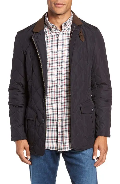 Barbour Lutz Quilted Jacket - Navy
