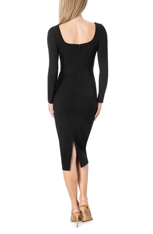 Dress The Population Sonia Long Sleeve Dress