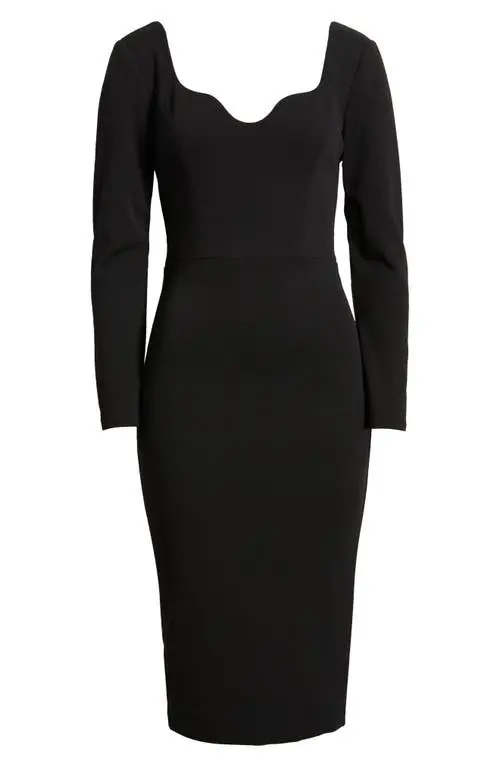 Dress The Population Sonia Long Sleeve Dress
