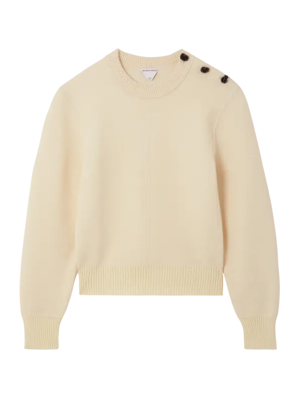 Bottega Veneta Wool Knit Sweater - Neutrals