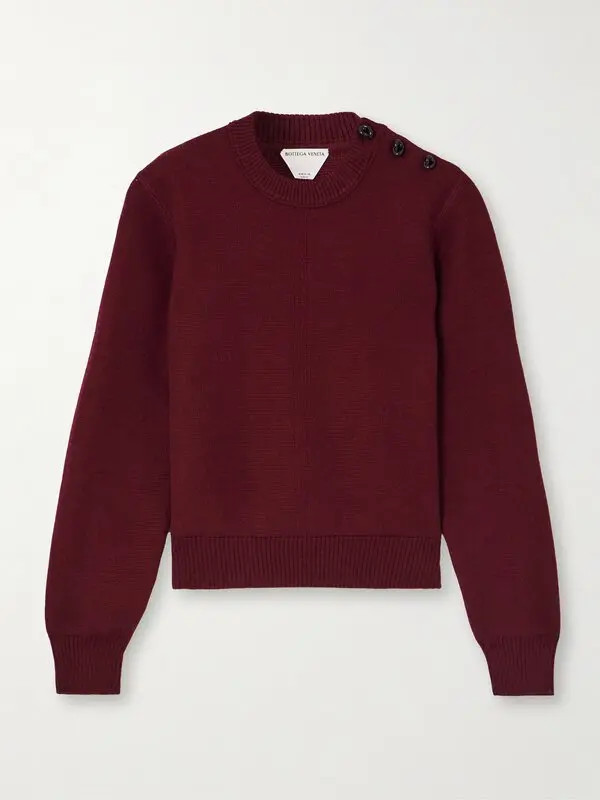 Bottega Veneta Wool Knit Sweater - Red