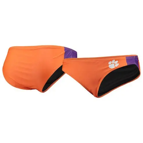 FOCO Clemson Tigers Wordmark Bikini Bottom - Orange