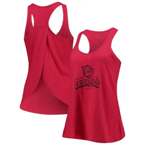 BOXERCRAFT Lehigh Valley Ironpigs Charm Scoop Neck Racerback Tank Top - Red