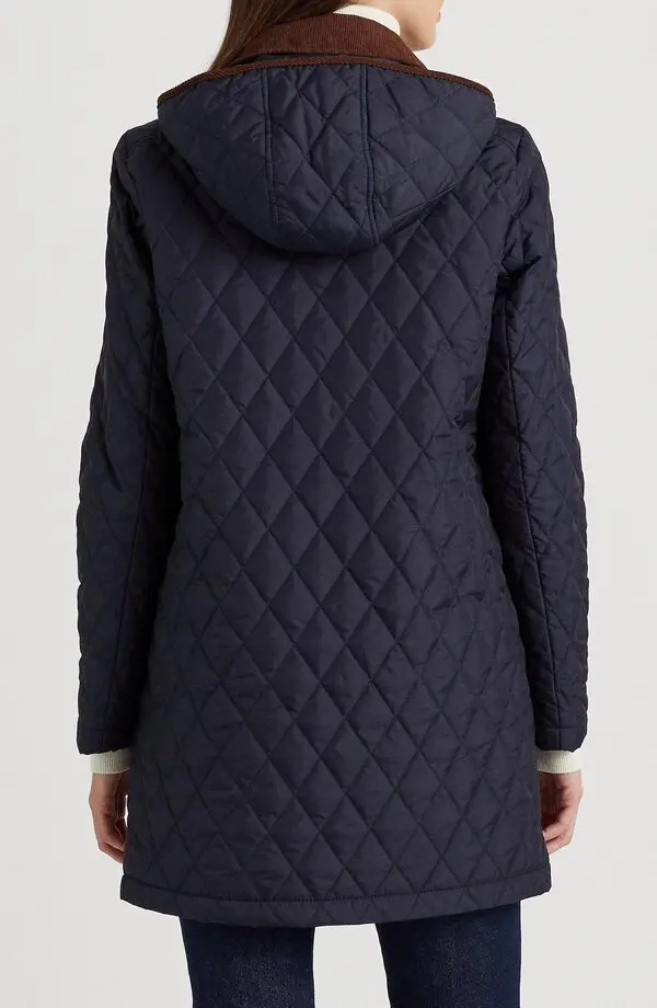 Ralph Lauren Quilted Crest Hooded Coat