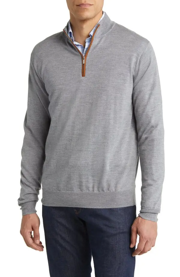 Peter Millar Autumn Crest Wool Blend Quarter Zip Pullover