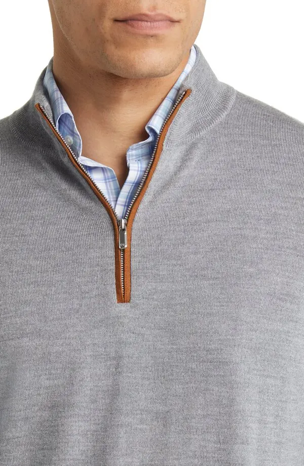 Peter Millar Autumn Crest Wool Blend Quarter Zip Pullover
