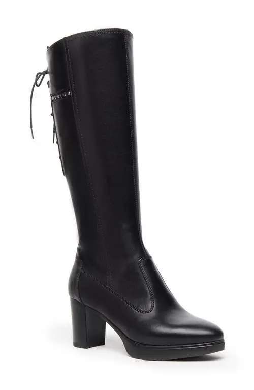 NEROGIARDINI Corset Platform Boots - Black