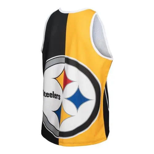 Mitchell & Ness Pittsburgh Steelers Troy Polamalu Graphic Tank Top - Black