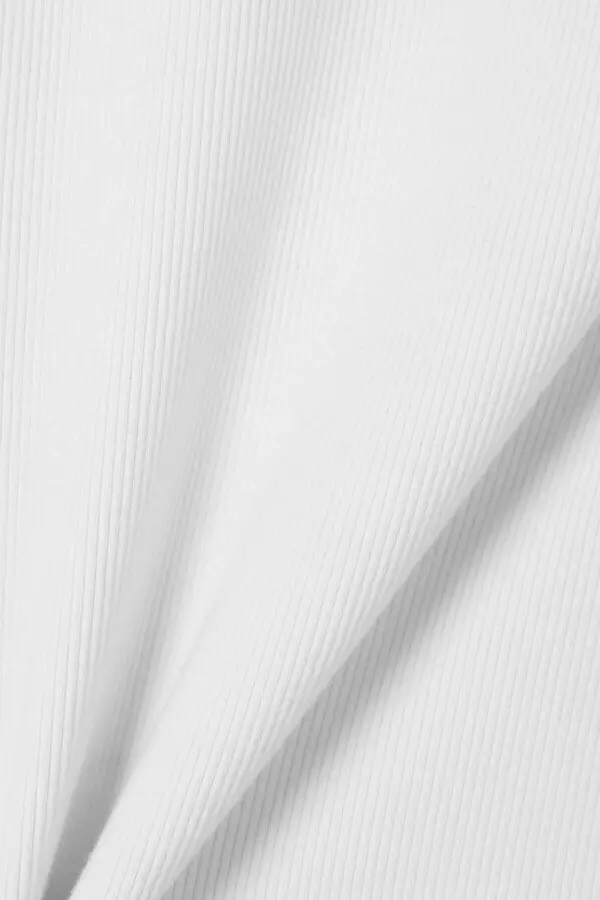 Bottega Veneta Ribbed Stretch-cotton Jersey Tank - White