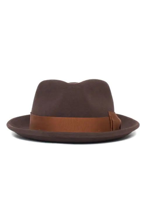 GOORIN BROS Fabyan Park Wool Pork Pie Hat - Brown