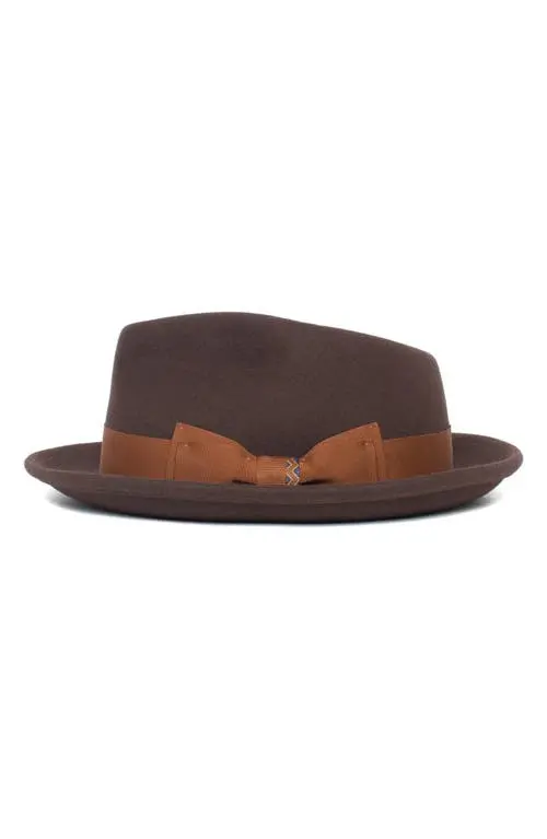 GOORIN BROS Fabyan Park Wool Pork Pie Hat - Brown