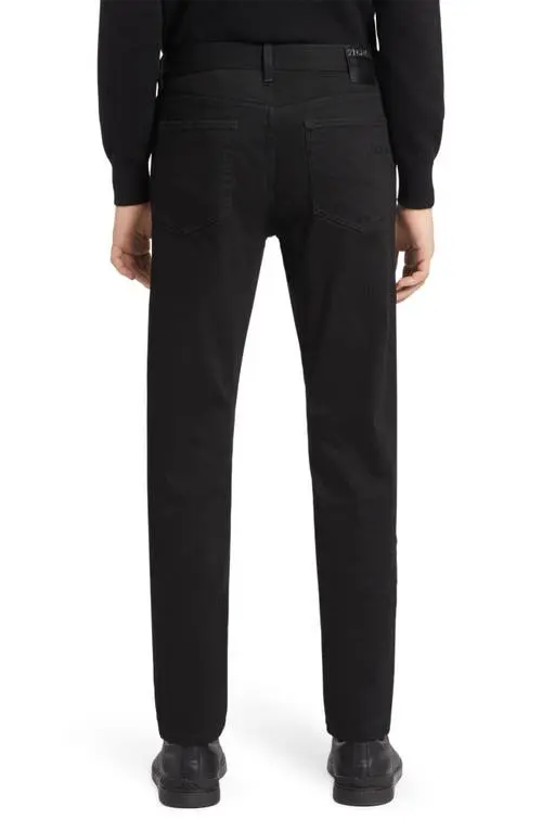 Zegna City Fit Stretch Denim Jeans - Black