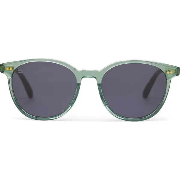 Toms Bellini 52mm Round Sunglasses - Jade Crystal/ Dark Grey