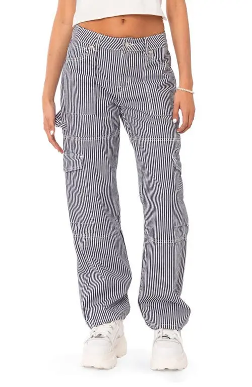 EDIKTED Stripe Out Cargo Pants