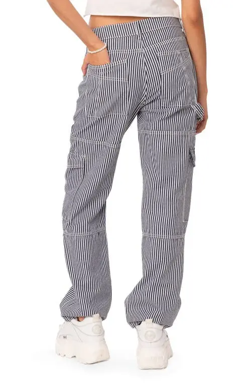 EDIKTED Stripe Out Cargo Pants