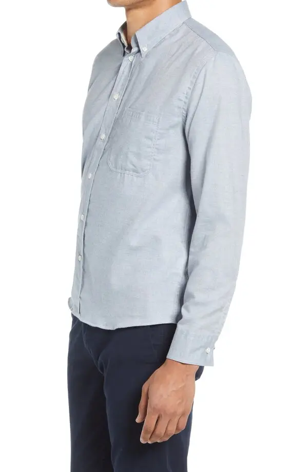 Billy Reid Tuscumbia Sdard Fit Flannel Button-down Shirt - Light Blue