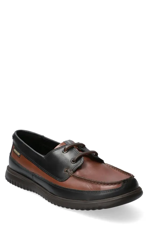 Mephisto Trevis Boat Shoe - Brown/ Black