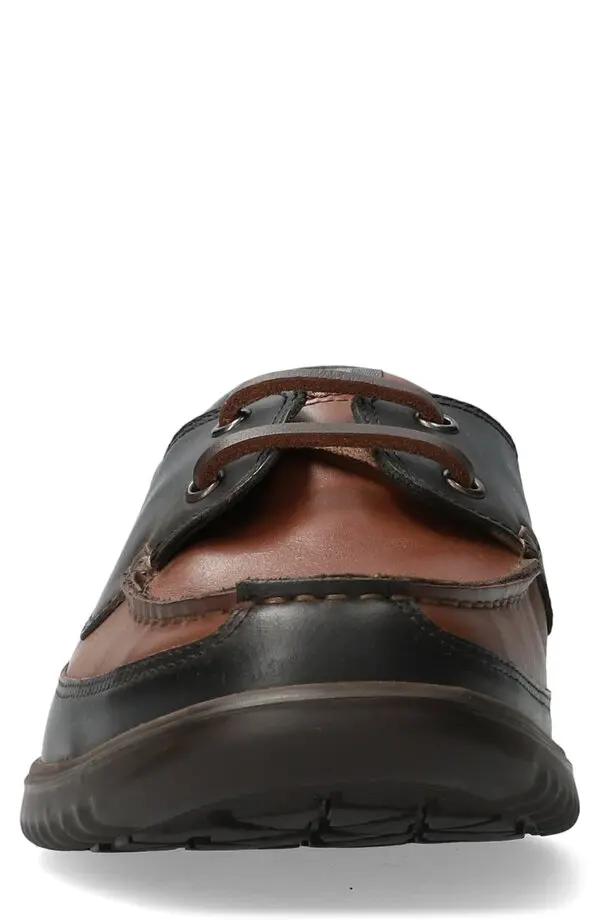 Mephisto Trevis Boat Shoe - Brown/ Black