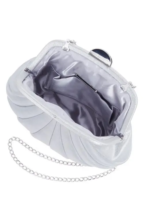 Nina Billow Art Deco Frame Clutch - True Silver