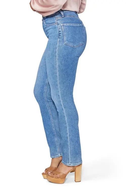 Paige High Waist Straight Leg Jeans