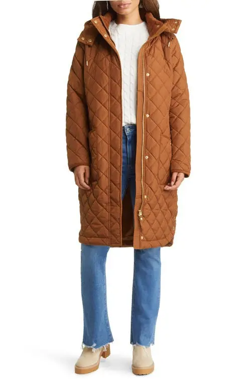 Joules Chatham Longline Quilted Puffer Jacket
