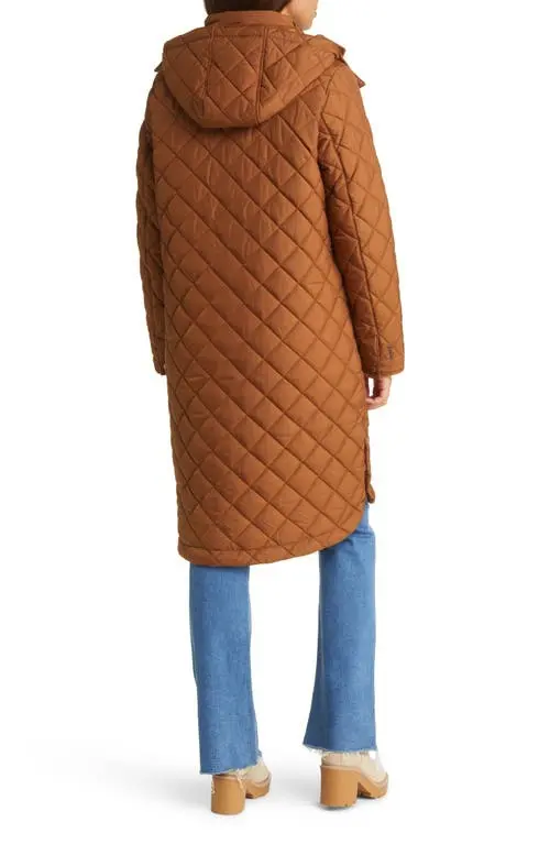 Joules Chatham Longline Quilted Puffer Jacket
