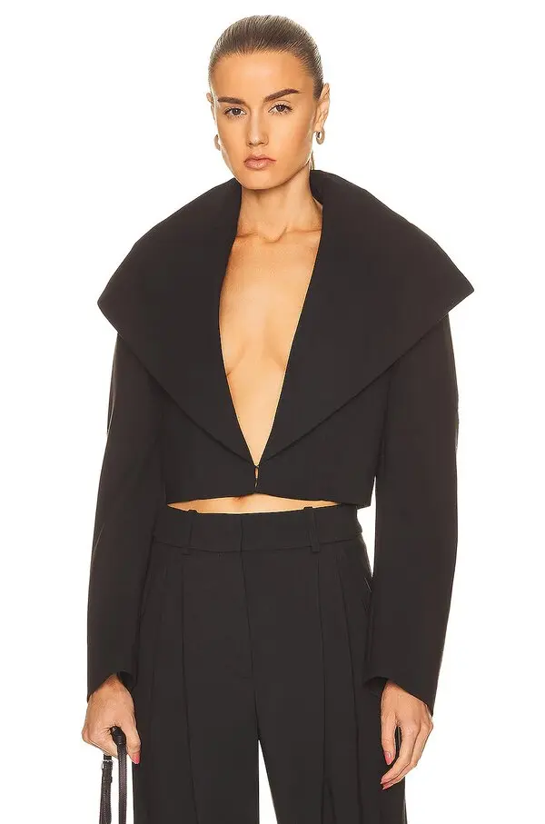 Alaïa Hooded Jacket In Black