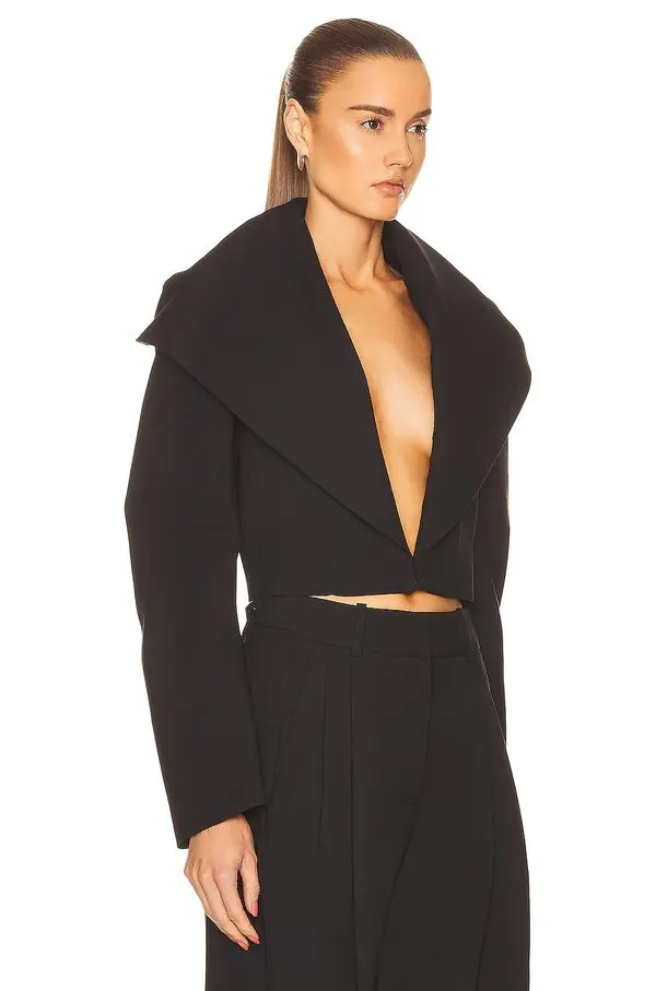 Alaïa Hooded Jacket In Black