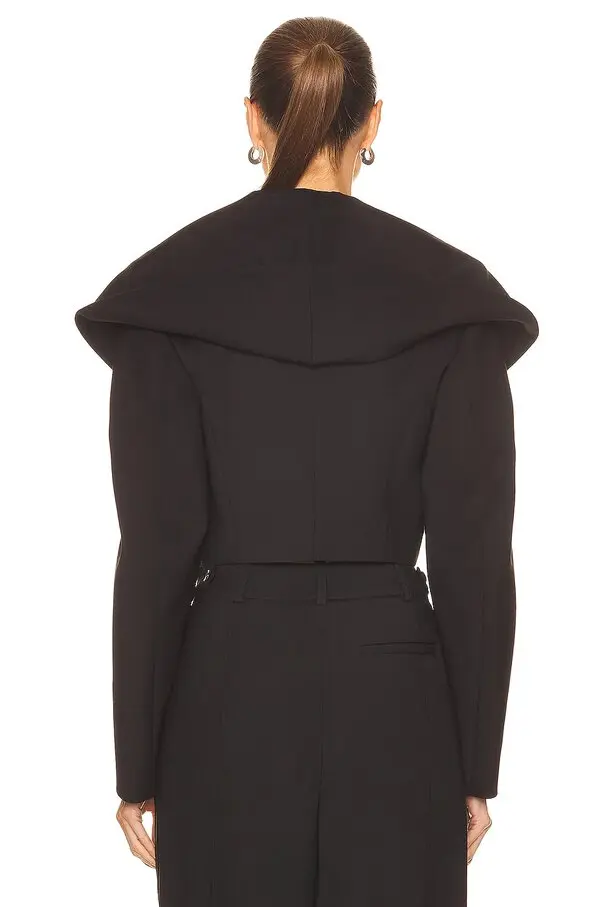 Alaïa Hooded Jacket In Black
