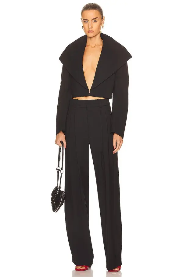 Alaïa Hooded Jacket In Black