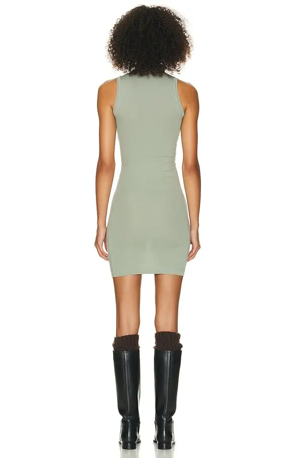 HELSA Jersey Mock Neck Mini Dress