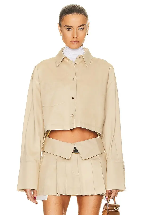 HELSA Chino Cropped Shirt