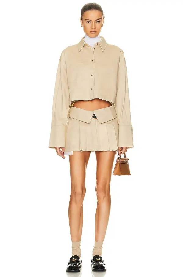 HELSA Chino Cropped Shirt