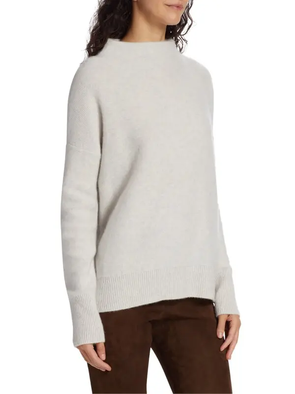 Vince Funnelneck Cashmere Sweater - Platinum